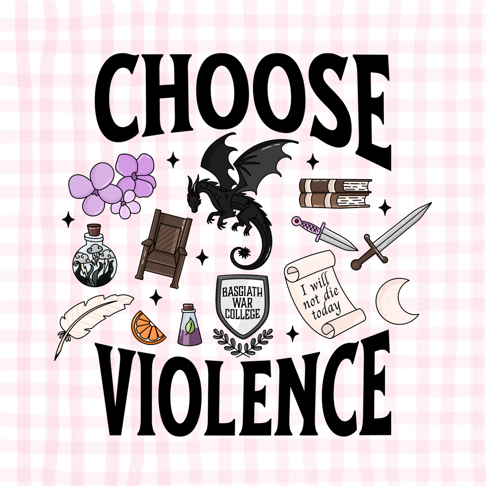 FW Choose Violence Permanent Decal – Dizzy + Dilbert