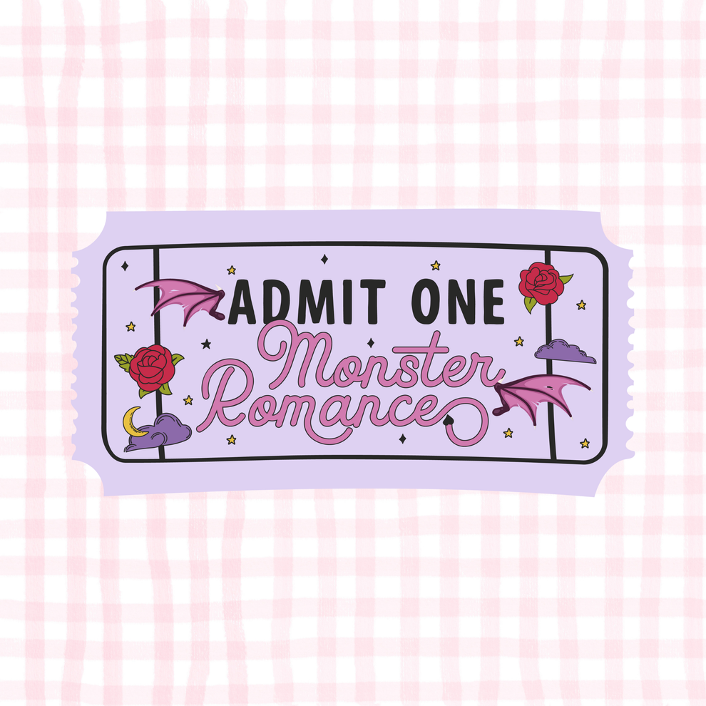 Monster Romance Book Club Permanent Decal – Dizzy + Dilbert